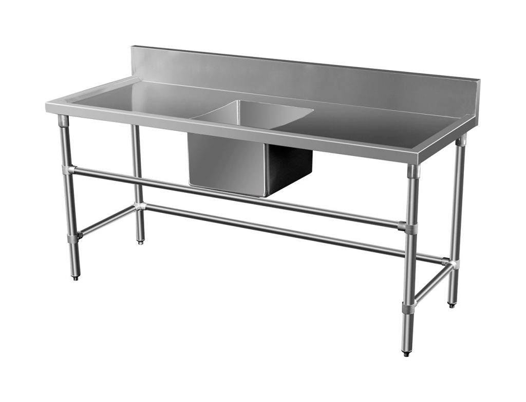 Stainless Steel Catering Sink - Right And Left Bench, 1800 x 700 x ...