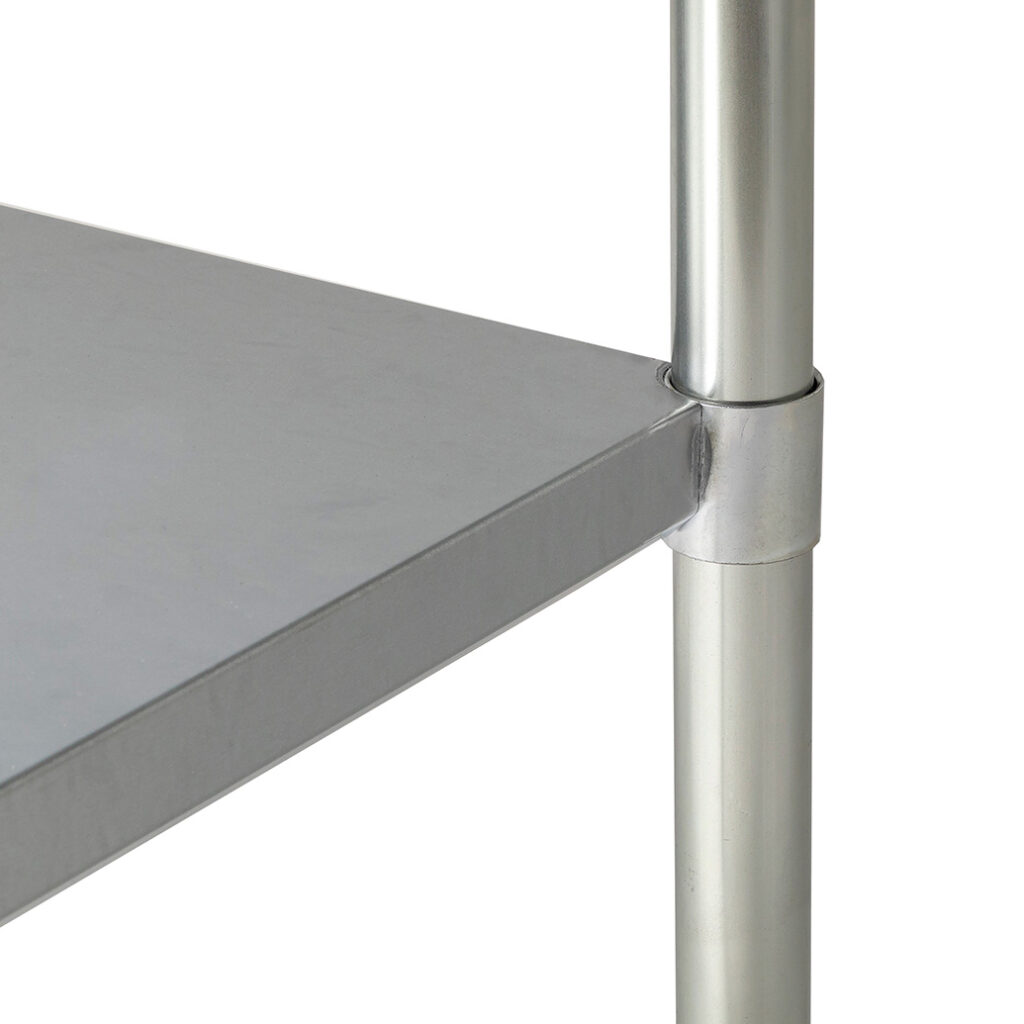 Commercial 304 Grade Stainless Steel Splashback Bench, 2400 x 610 x ...