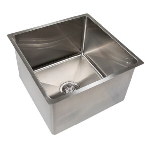 Square Inset Bowl Stainless Steel 60Lt 450 x 450mm Sink - Brayco NZ