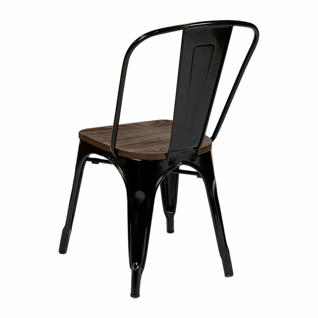 Replica Tolix Dining Chair with Timber Seat - Brayco NZ
